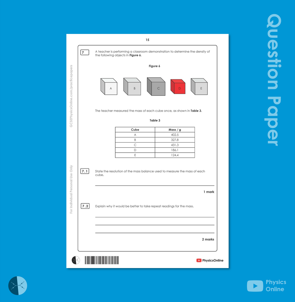 AQA GCSE Practice Paper | Paper 1 - Alpha | Individual Issue – Physics ...
