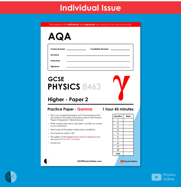 GCSE Physics Exam Papers (Individual) – Physics Online
